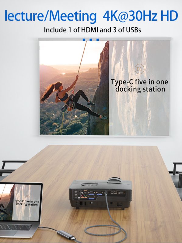 5in1 USB-C Hub - 0302GR - Pro TV Mall